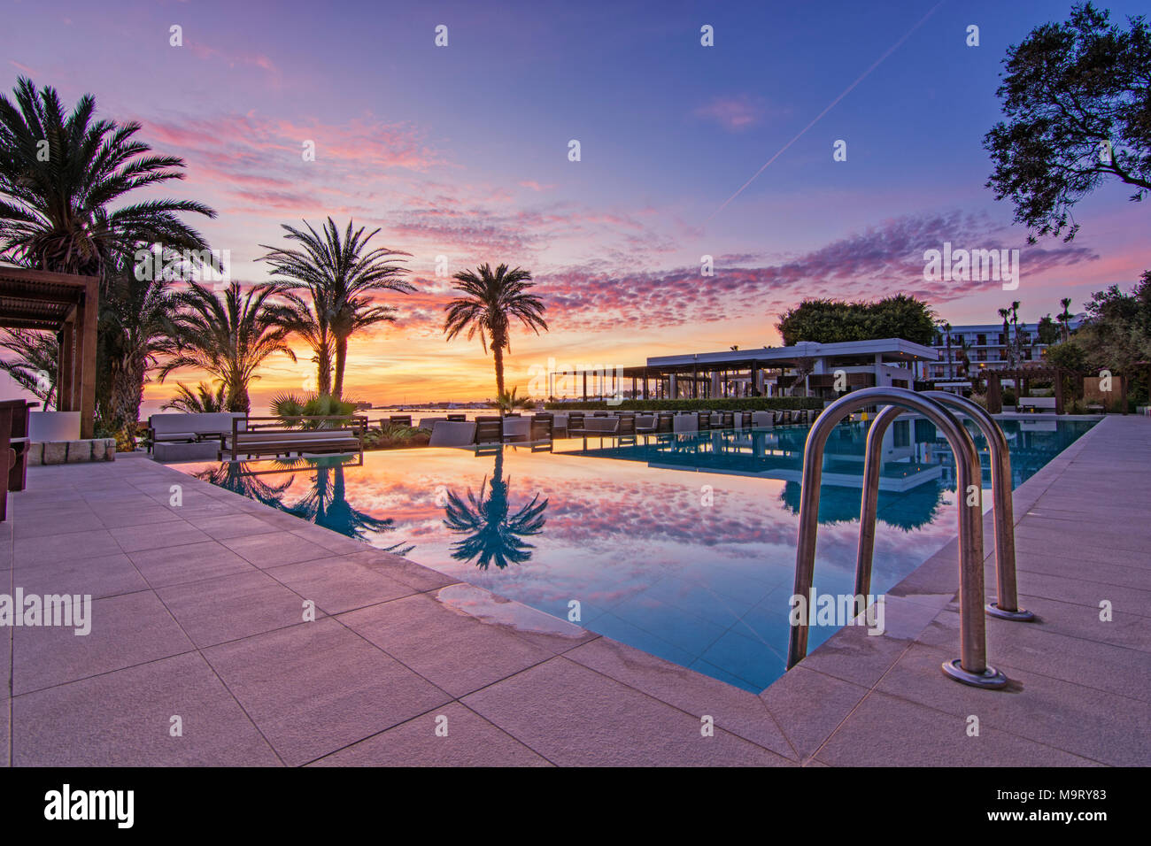 Paphos Sunset - Cyprus Stock Photo - Alamy