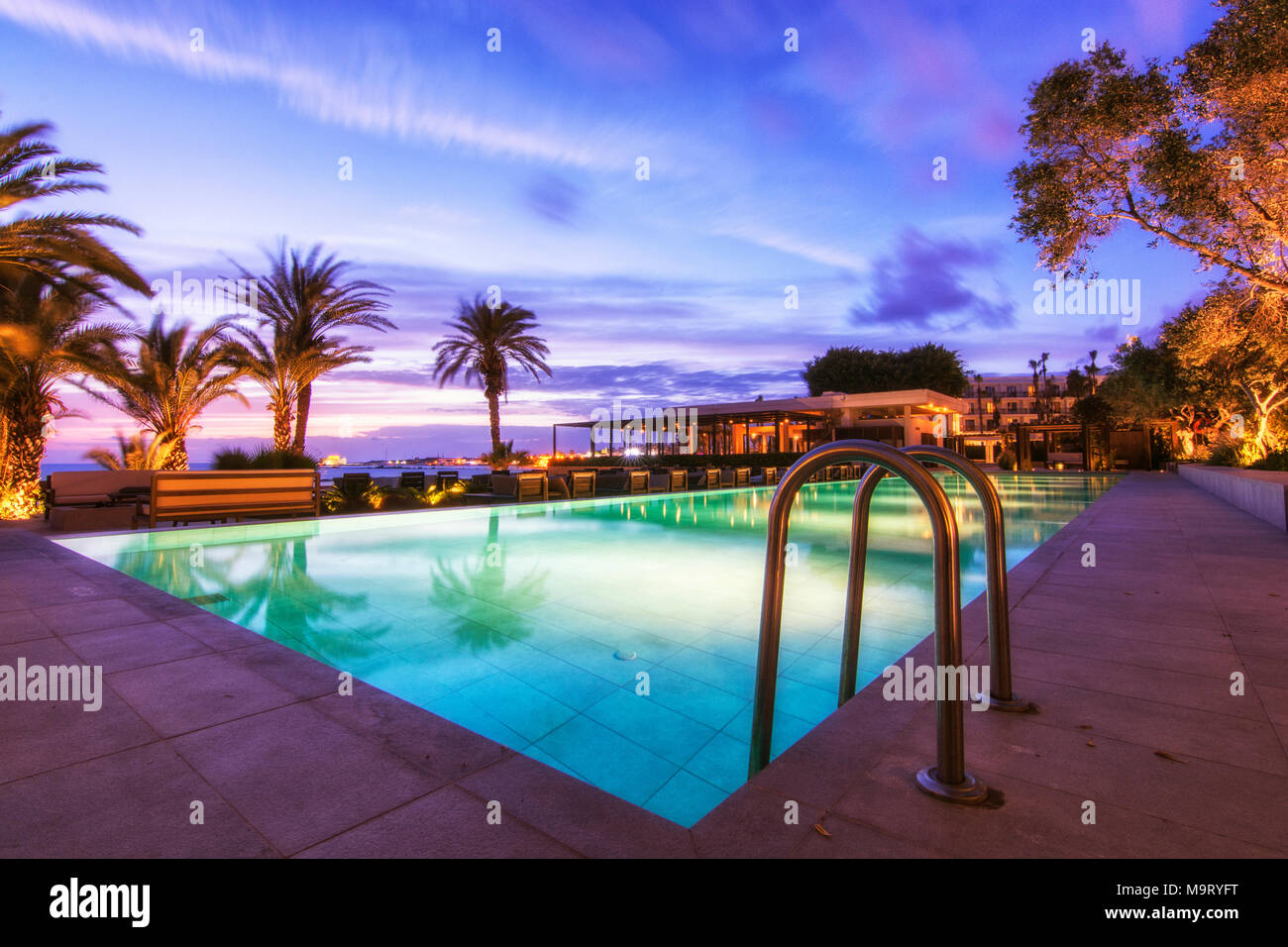 Paphos Sunset - Cyprus Stock Photo - Alamy