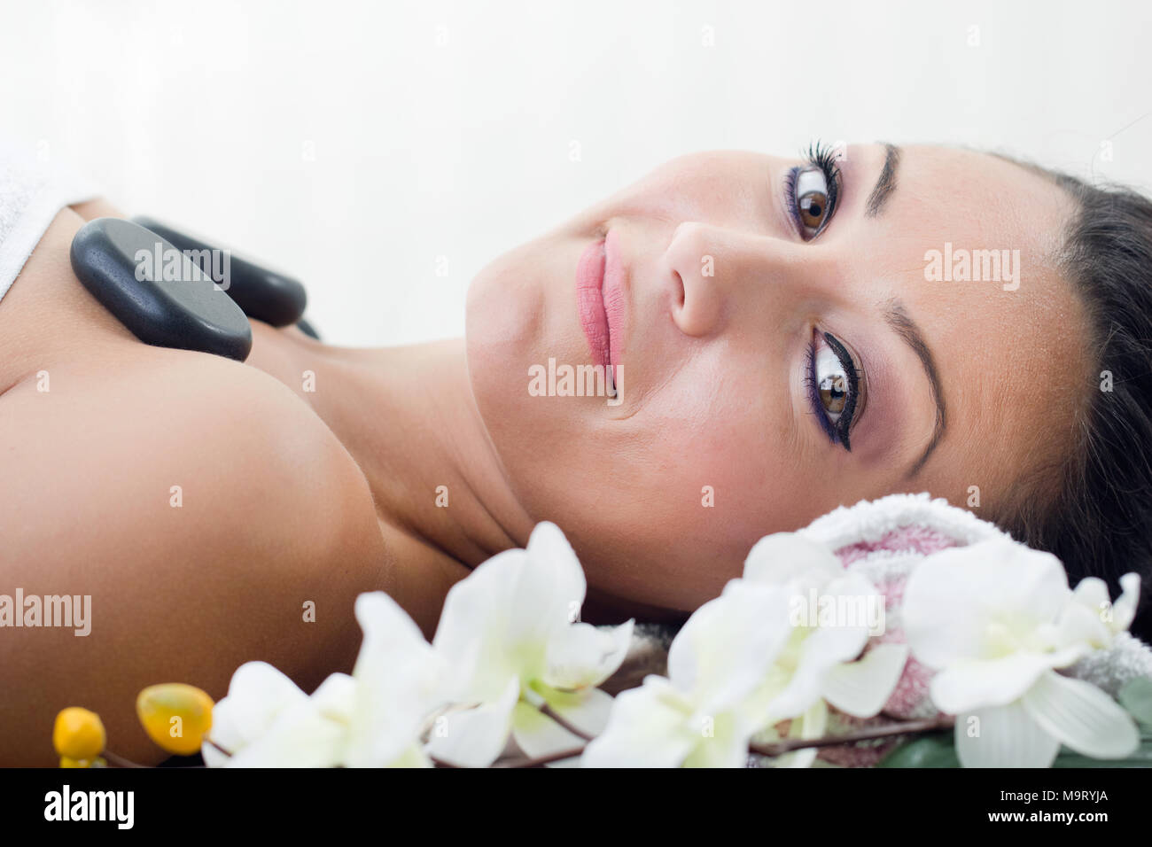 Beautiful woman relaxing in hi-res stock photography and images - Alamy