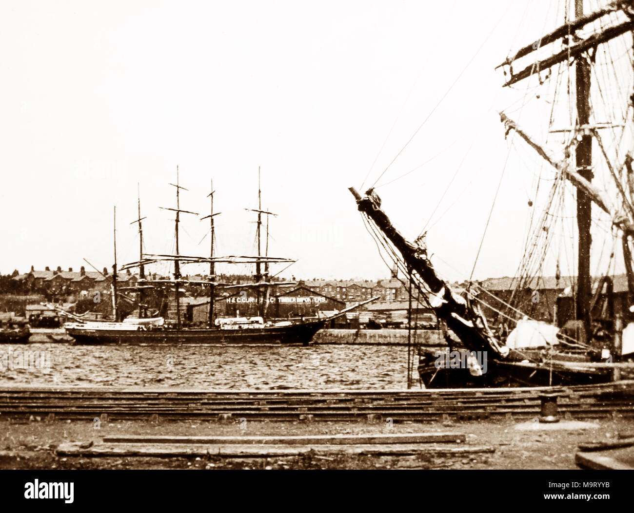 Preston Docks, Victorian period Stock Photo - Alamy