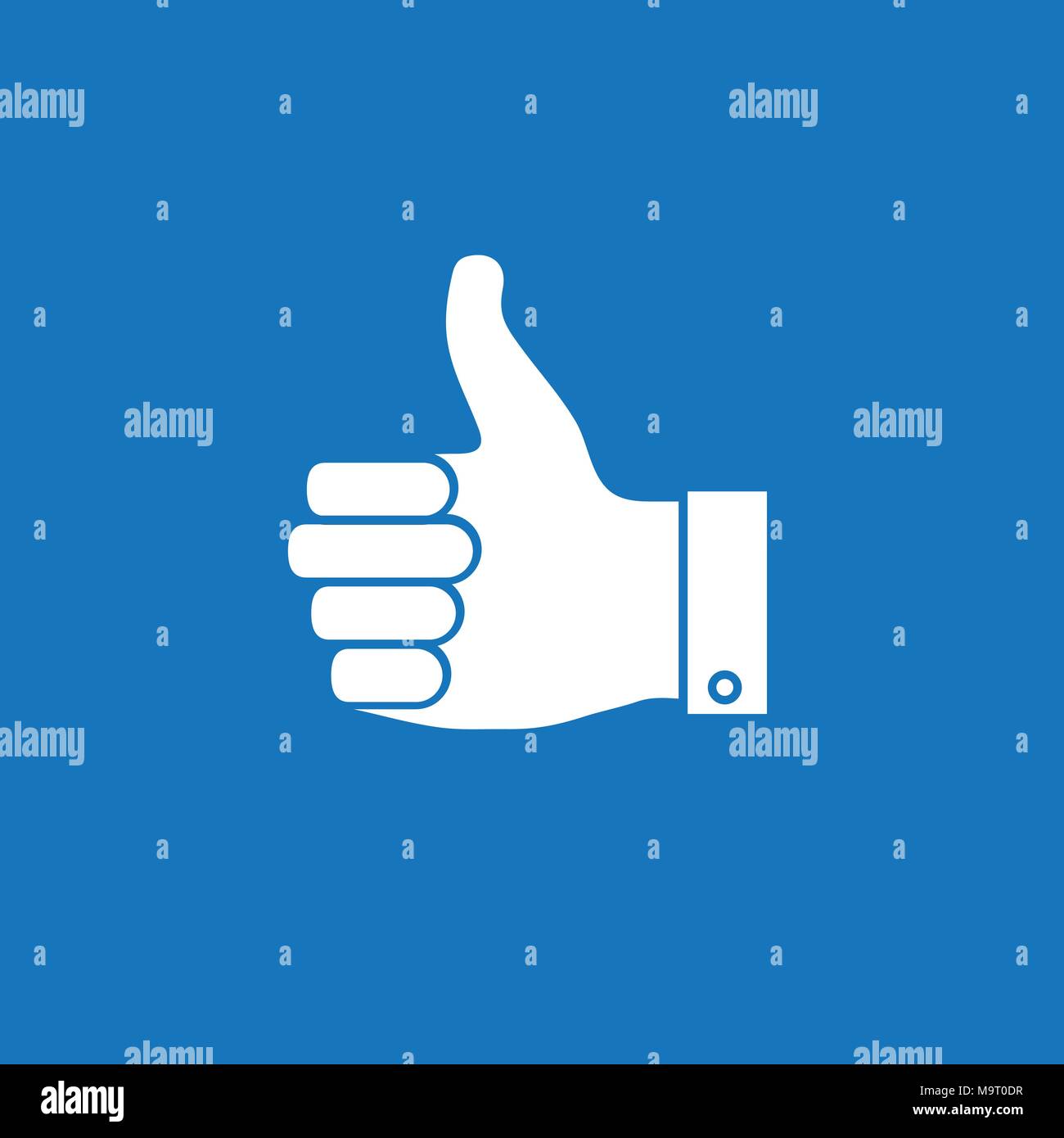 Thumbs up vector icon Stock Vector Image & Art - Alamy