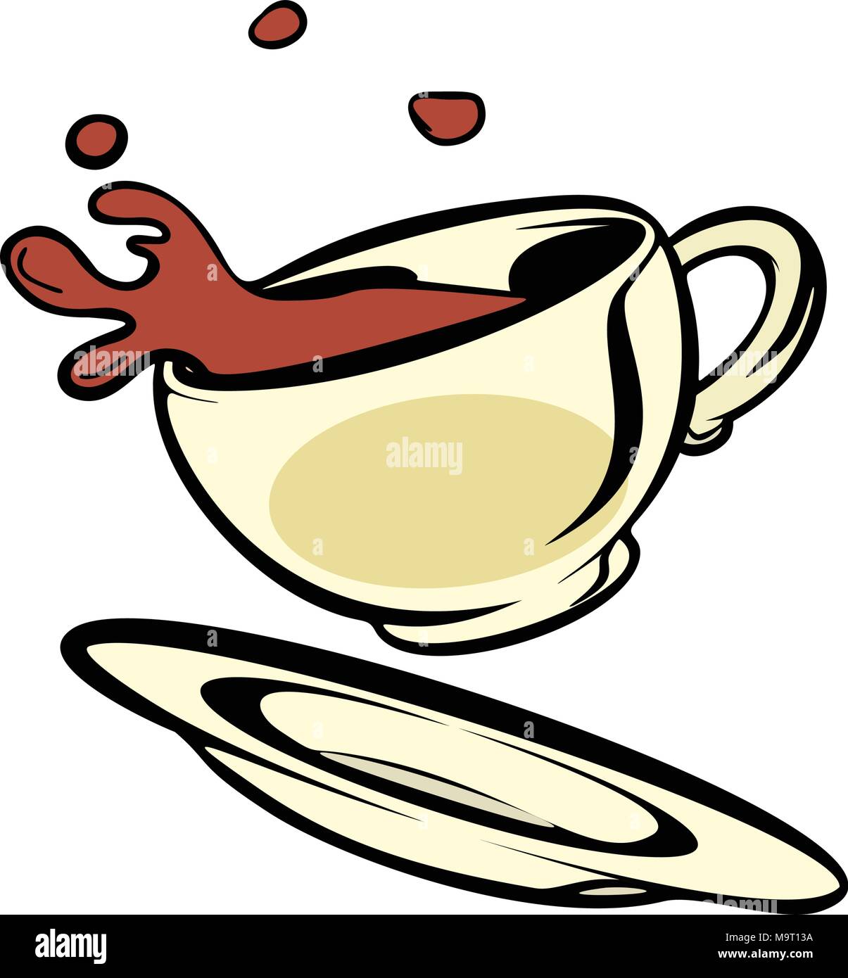 Coffee with milk foam Stock Vector Images - Alamy