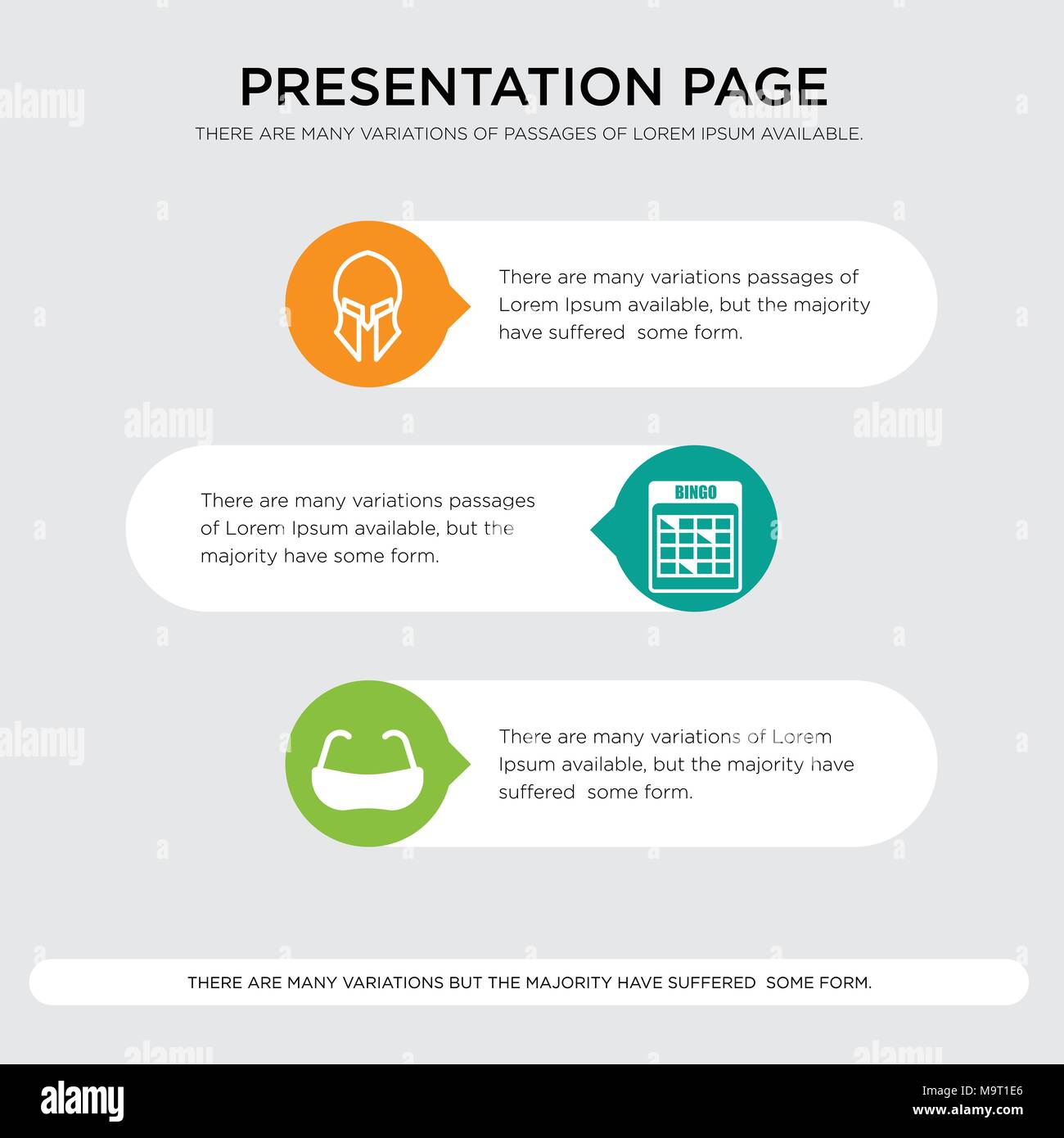 augmented reality, bingo, spartan helmet presentation design template ...