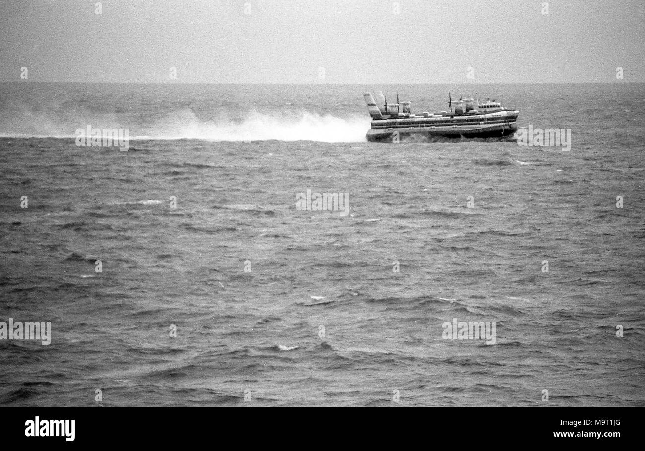 The cross-Channel hovercraft service running between France and Dover ...