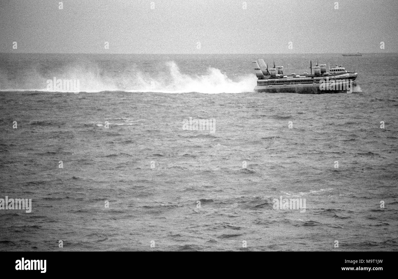 The cross-Channel hovercraft service running between France and Dover ...