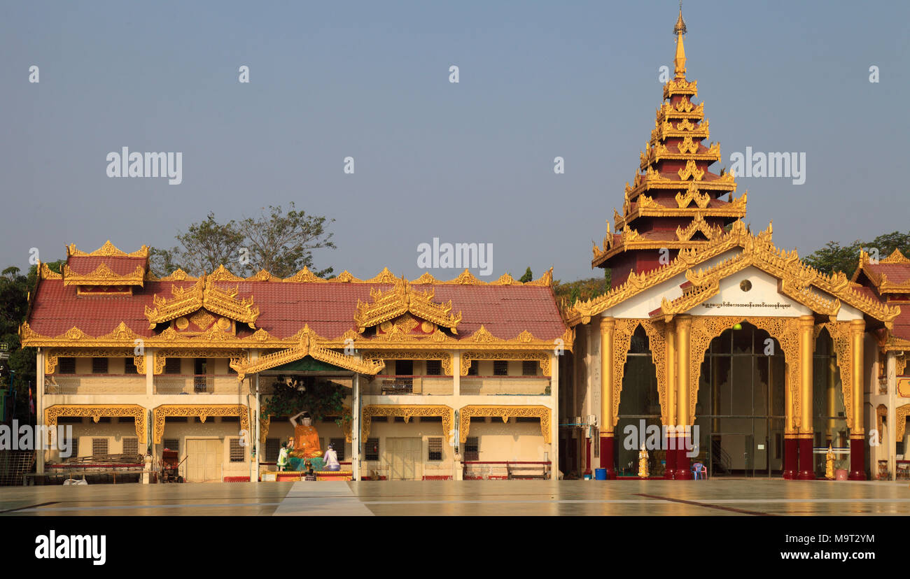 Myanmar, Yangon, Botataung Pagoda, buddhist temple Stock Photo - Alamy