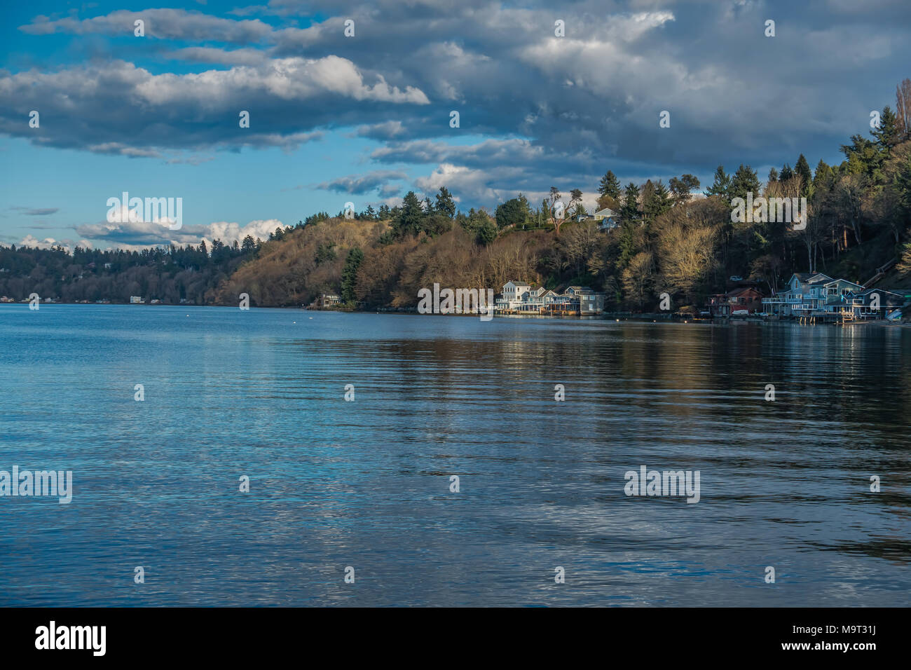 A view of the shoreline in Dash Point, Washington Stock Photo - Alamy