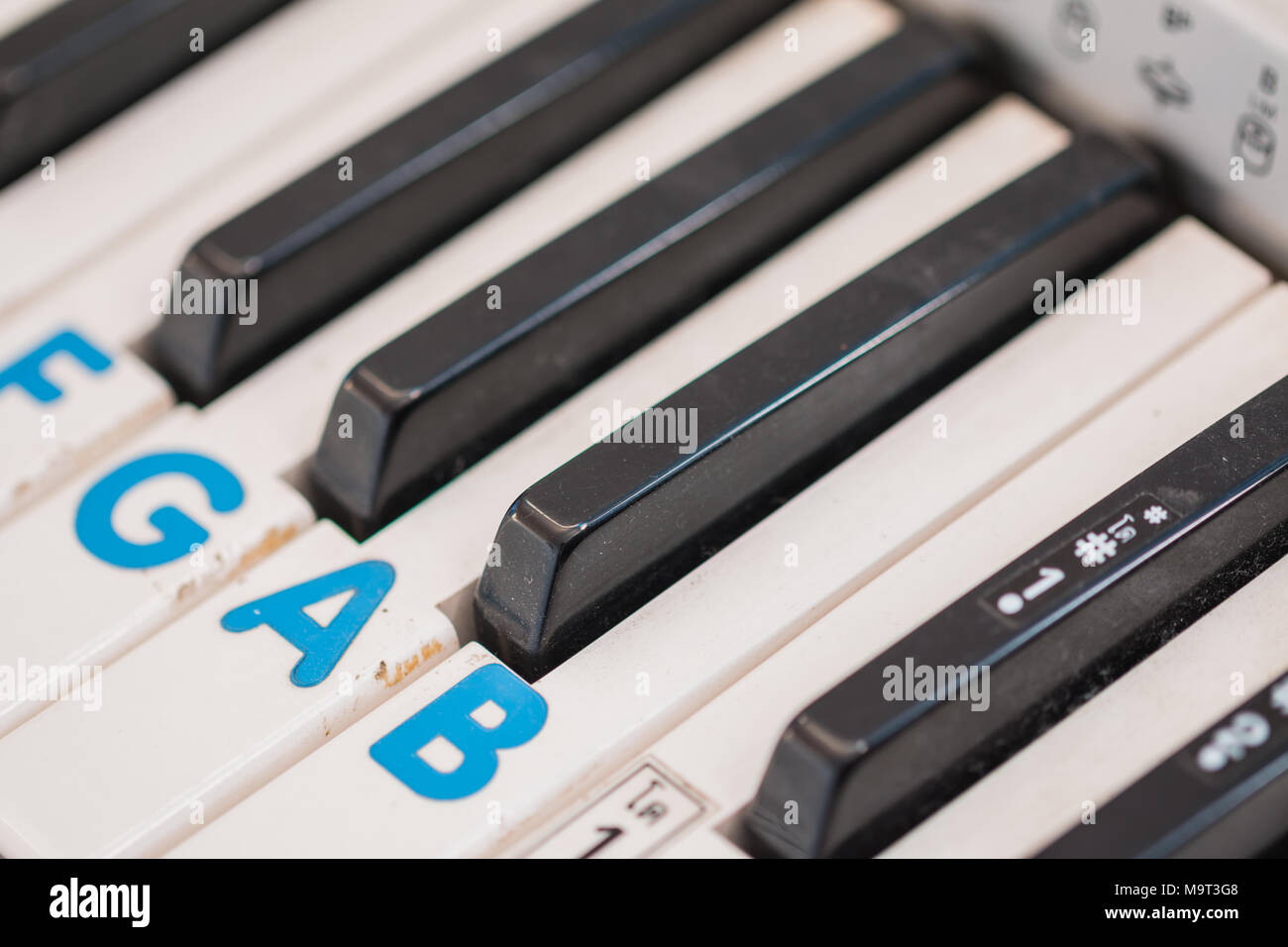 dirty piano keys Stock Photo - Alamy