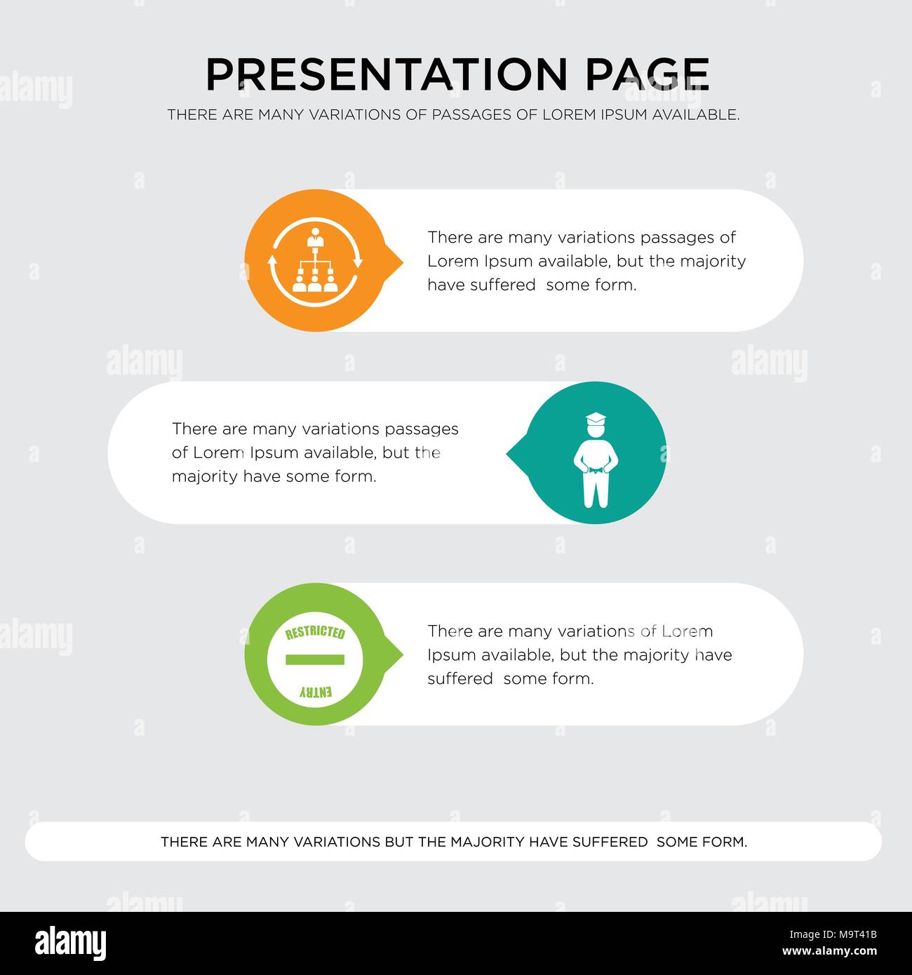 restricted entry, bachelor, silence presentation design template in ...
