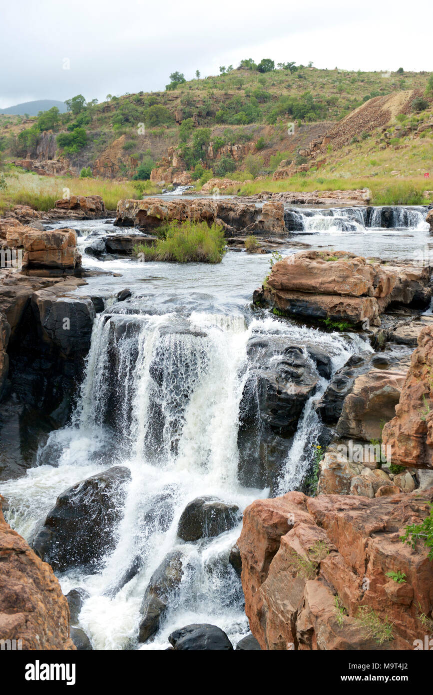 Treur River and Falls as it joins the Blyde River and the Blyde River ...