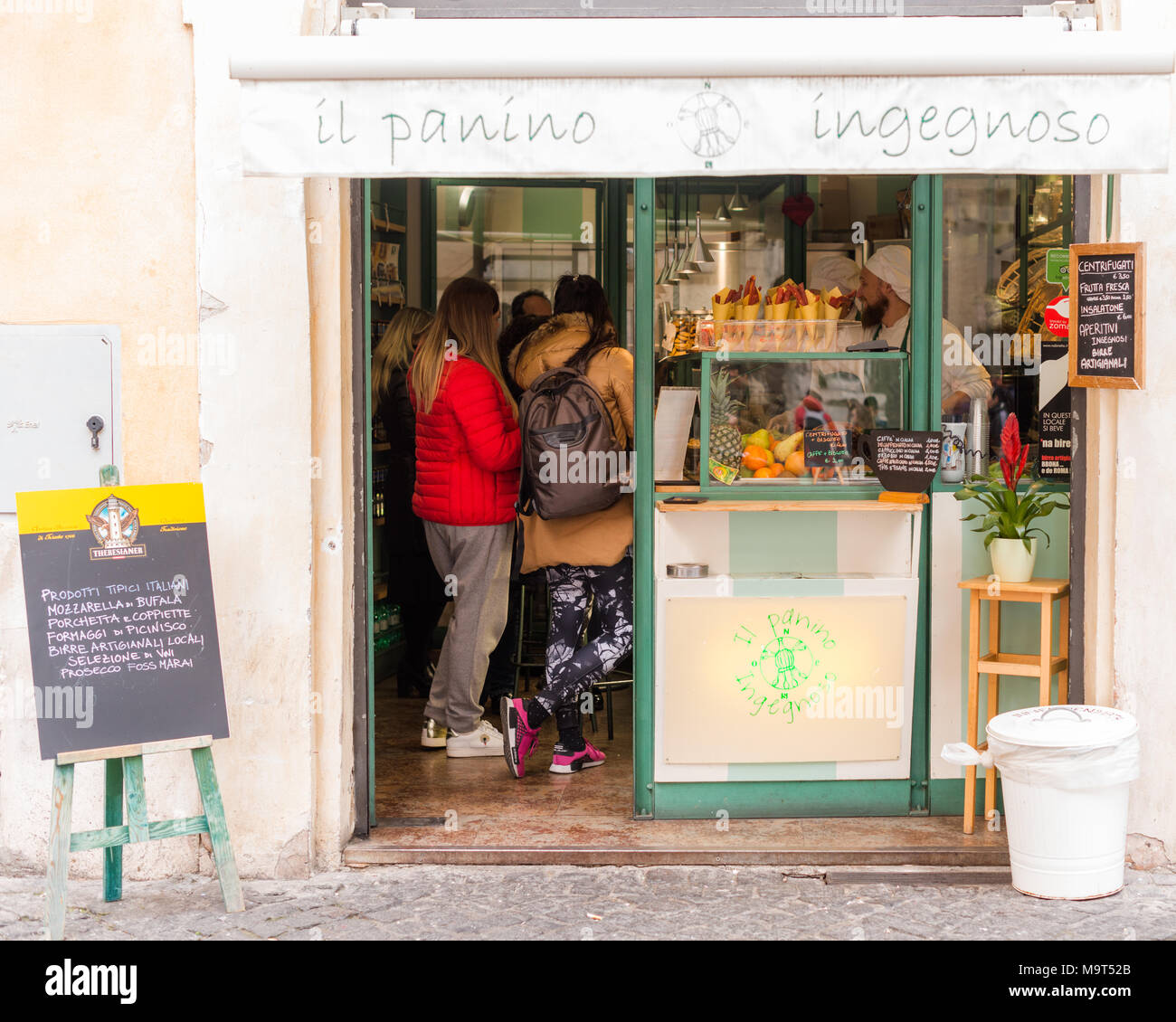 Il Panino Ingegnoso is a Panini cafe on Piazza di Pietra, Rome, Lazio ...