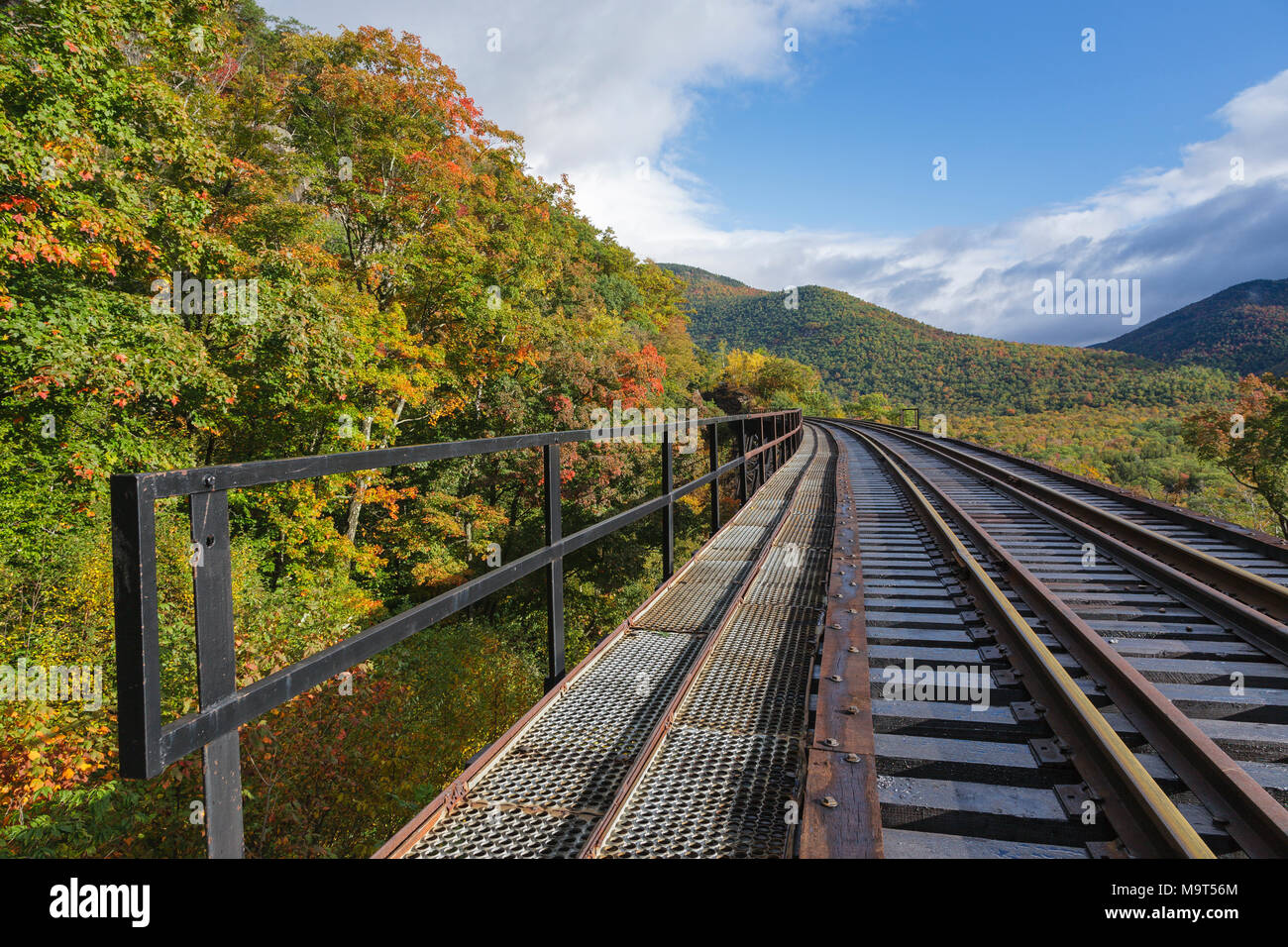 Frankenstein Trestle along the old Maine Central Railroad in Crawford ...