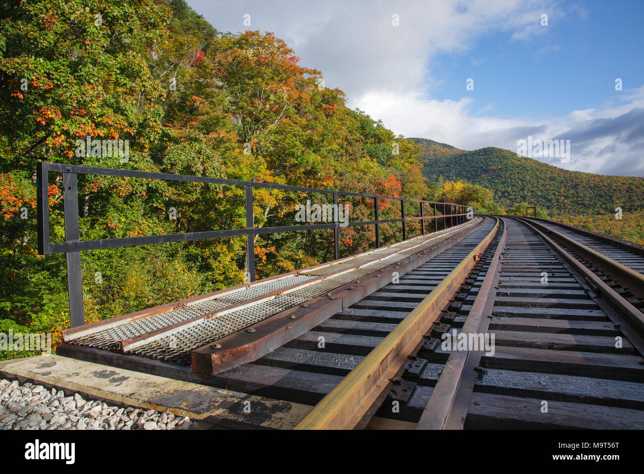 Frankenstein Trestle along the old Maine Central Railroad in Crawford ...