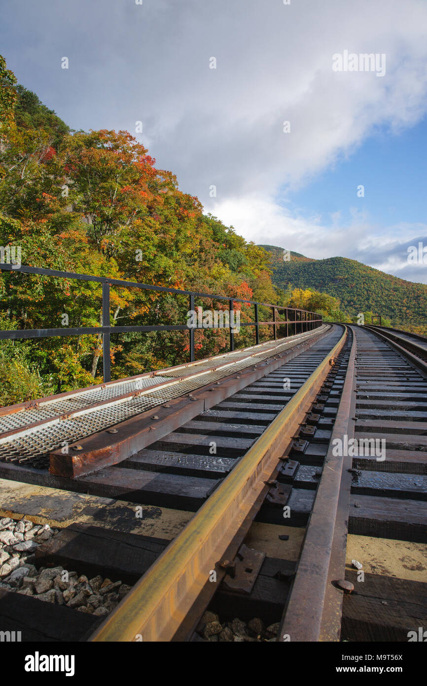 Frankenstein Trestle along the old Maine Central Railroad in Crawford ...