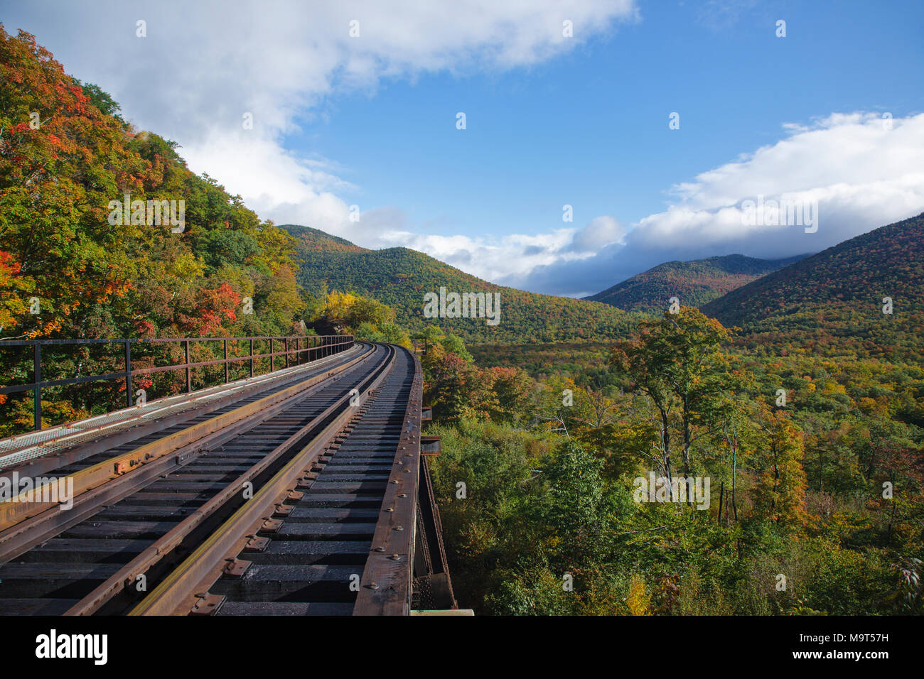 Frankenstein Trestle along the old Maine Central Railroad in Crawford ...