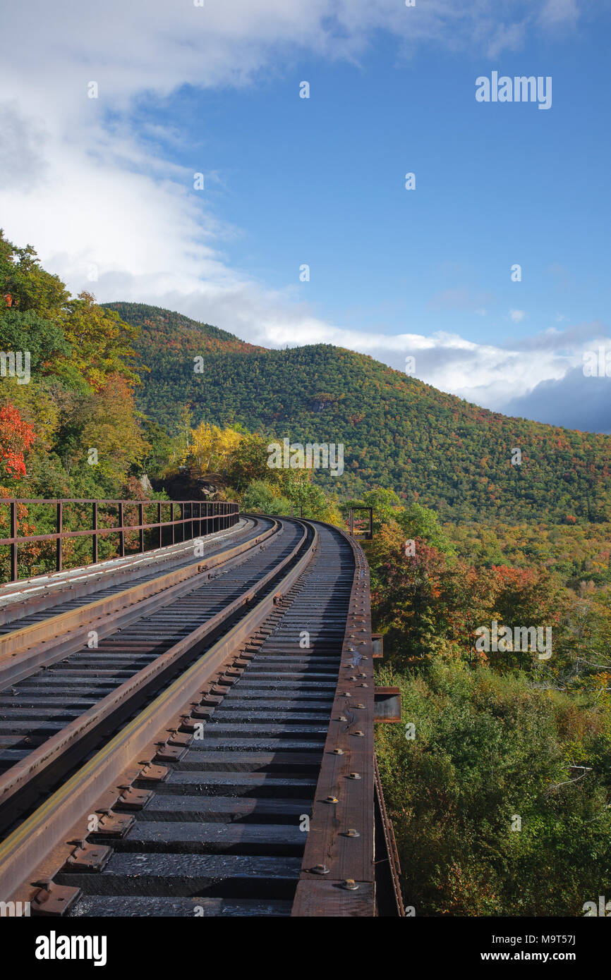 Frankenstein Trestle along the old Maine Central Railroad in Crawford ...