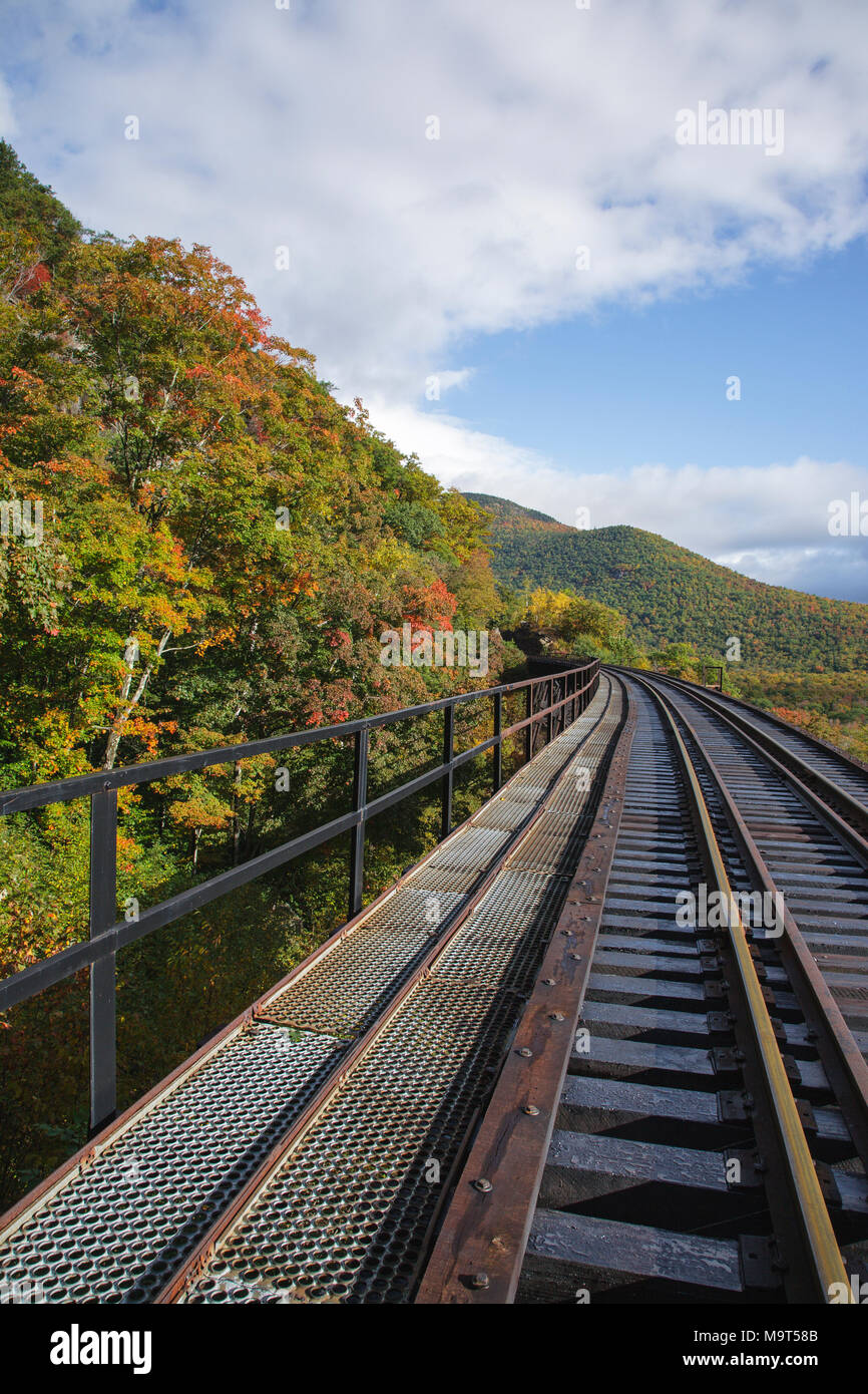 Frankenstein Trestle along the old Maine Central Railroad in Crawford ...