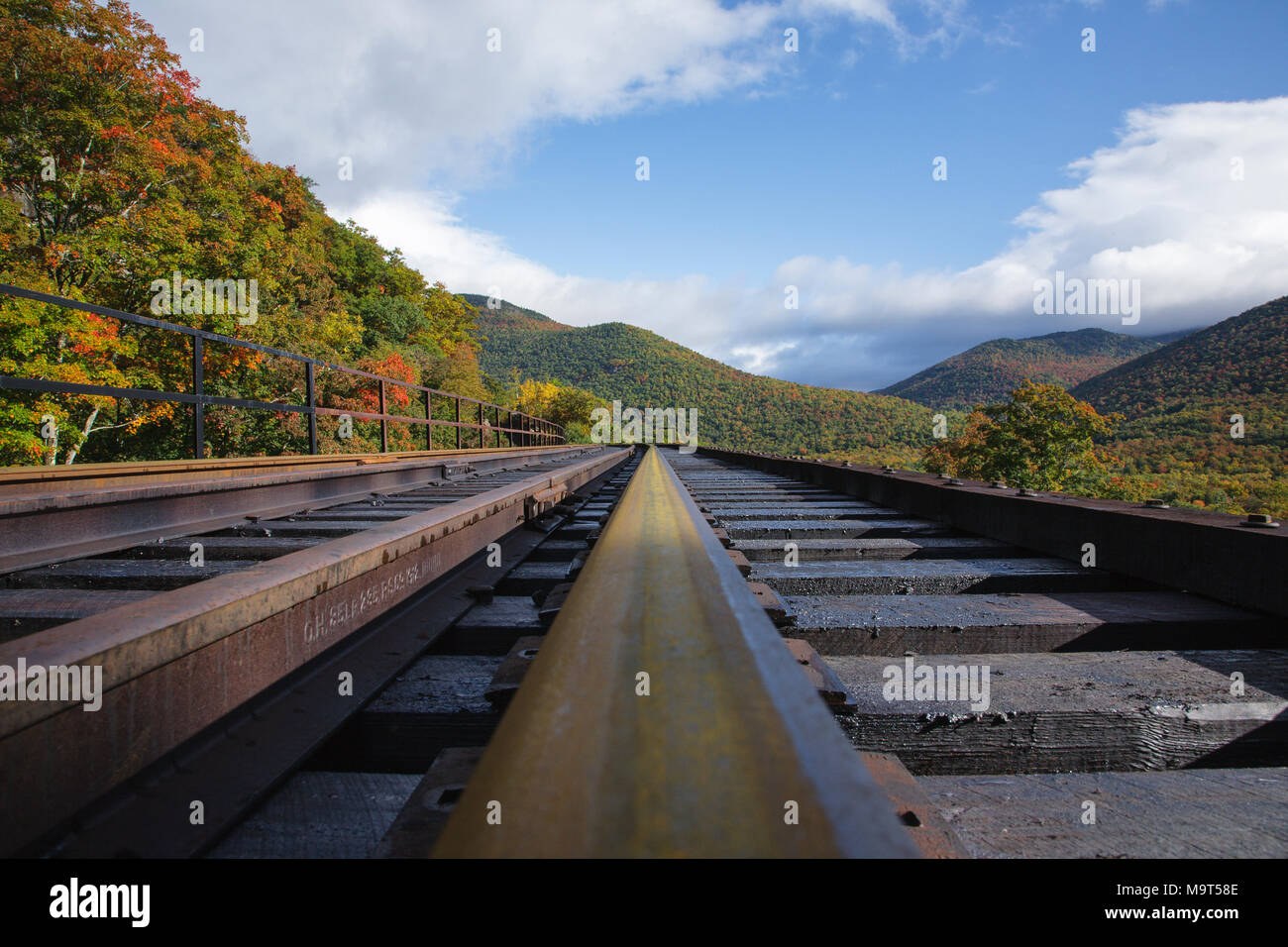 Frankenstein Trestle along the old Maine Central Railroad in Crawford ...