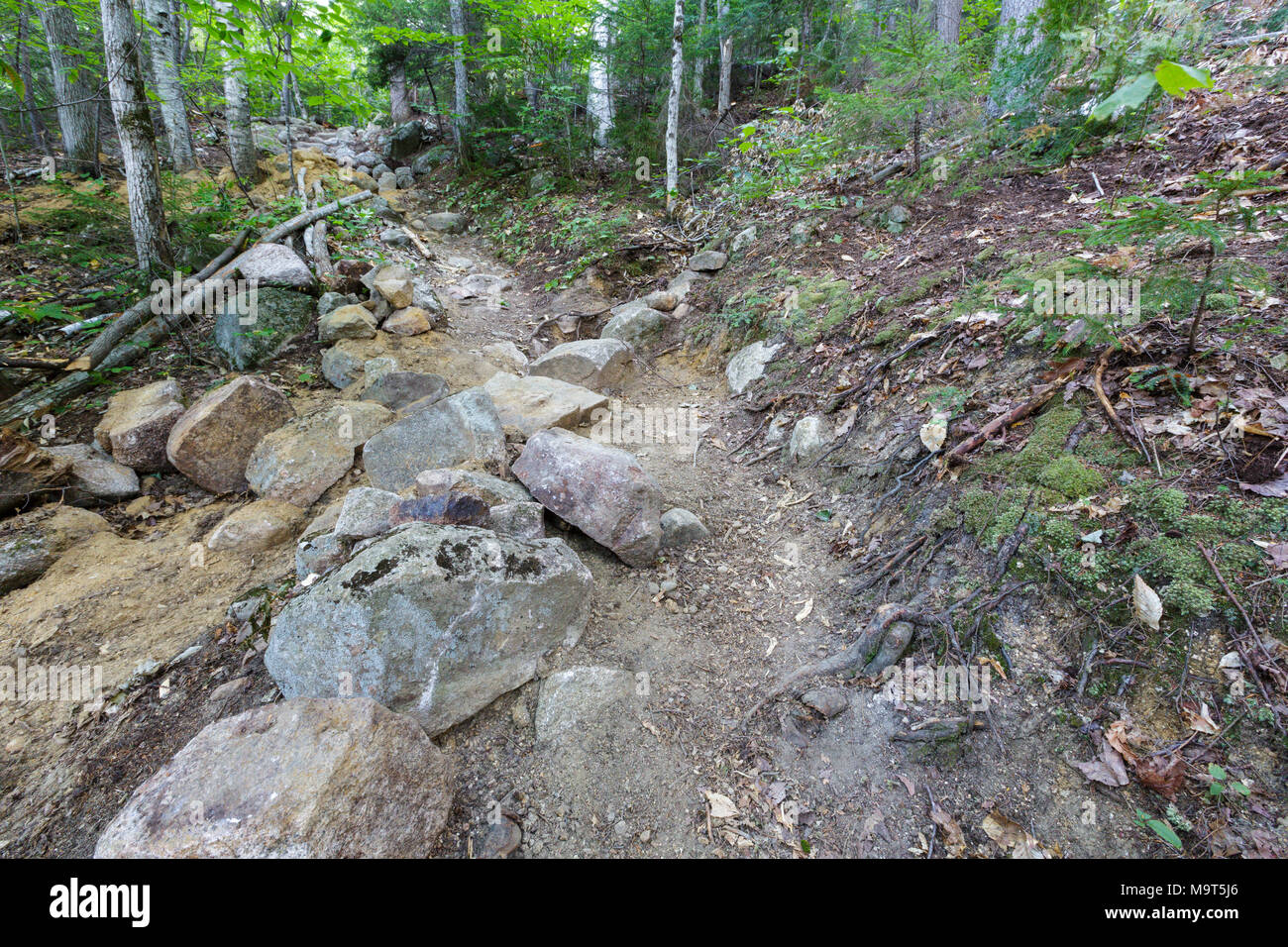 Water drainage in the process of being built along the Davis Path in ...