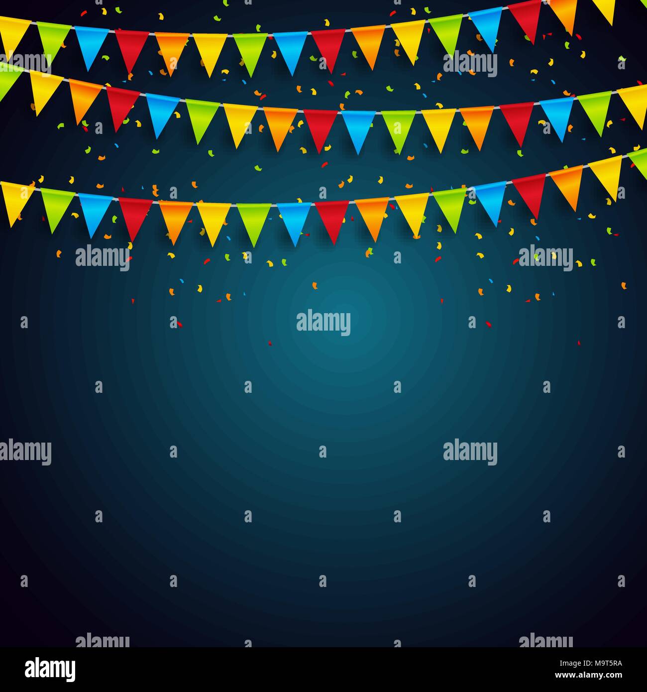 Party Background with Flags Vector Illustration Stock Vector Image ...