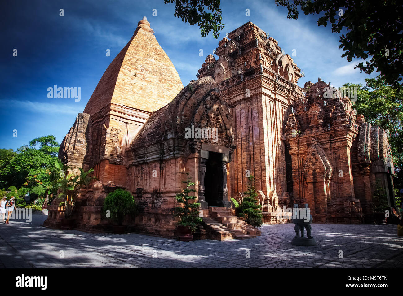 the towers of Po Nagar near Nha Trang in Vietnam. Towers were built by ...