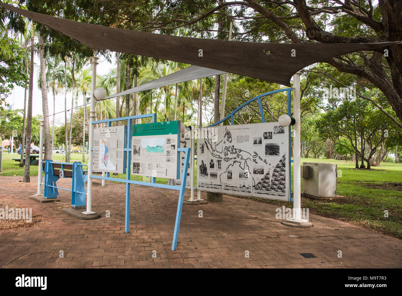 Darwin,Northern Territory,Australia-February 6,2018: Information, maps ...