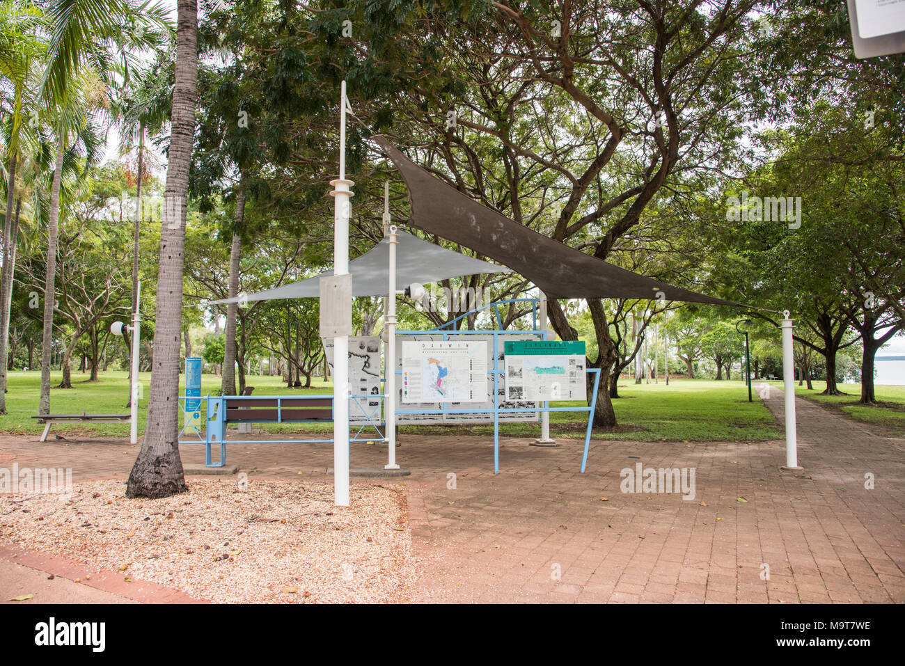 Darwin,Northern Territory,Australia-February 6,2018: Information, maps ...