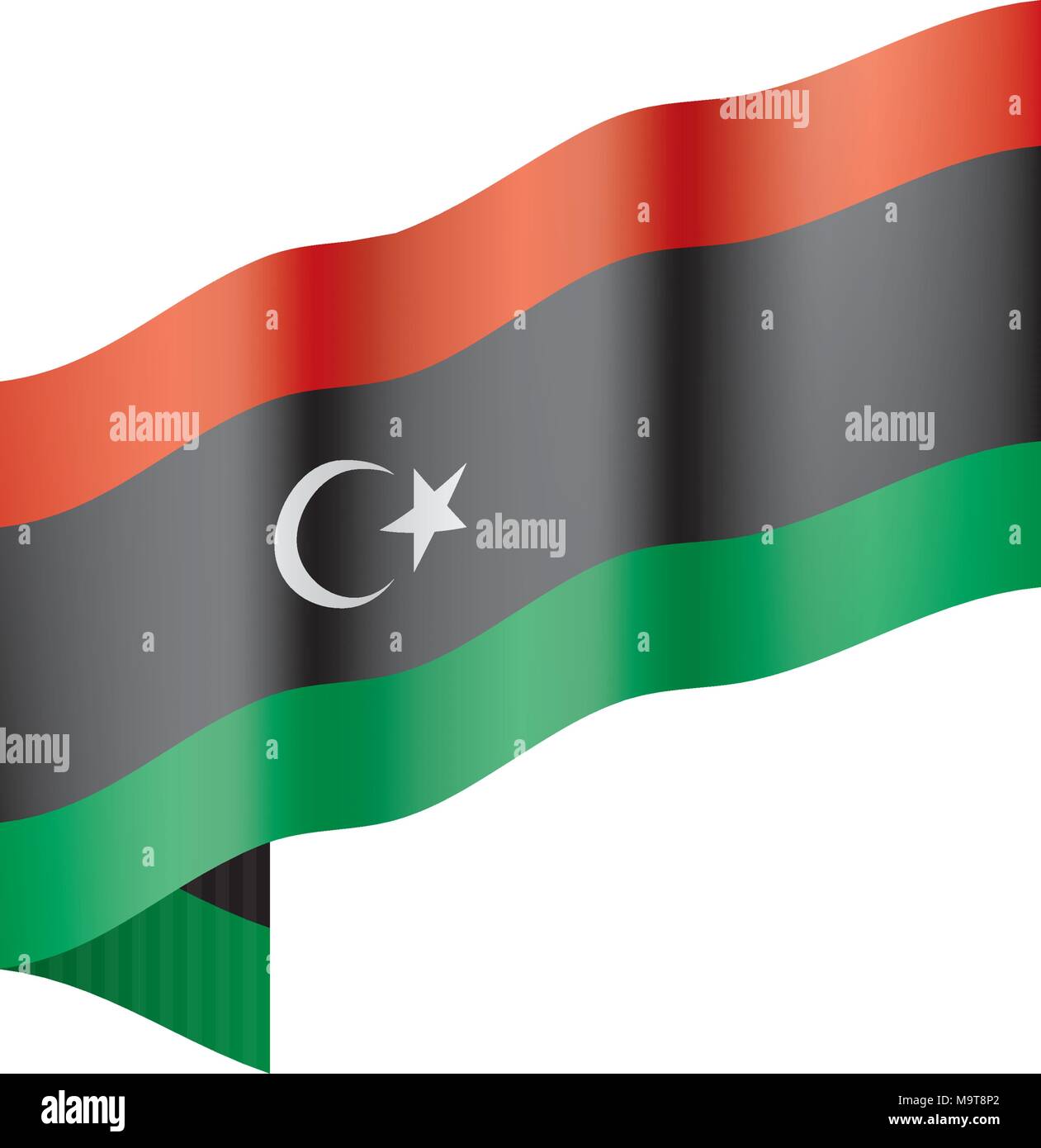 Libya flag, vector illustration Stock Vector Image & Art - Alamy