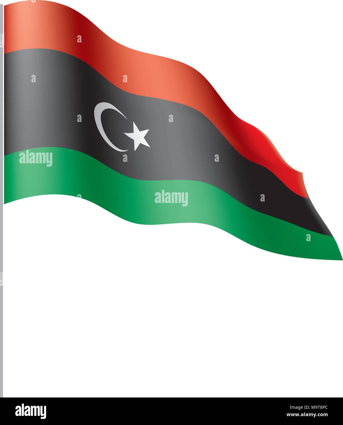 Libya flag, vector illustration Stock Vector Image & Art - Alamy