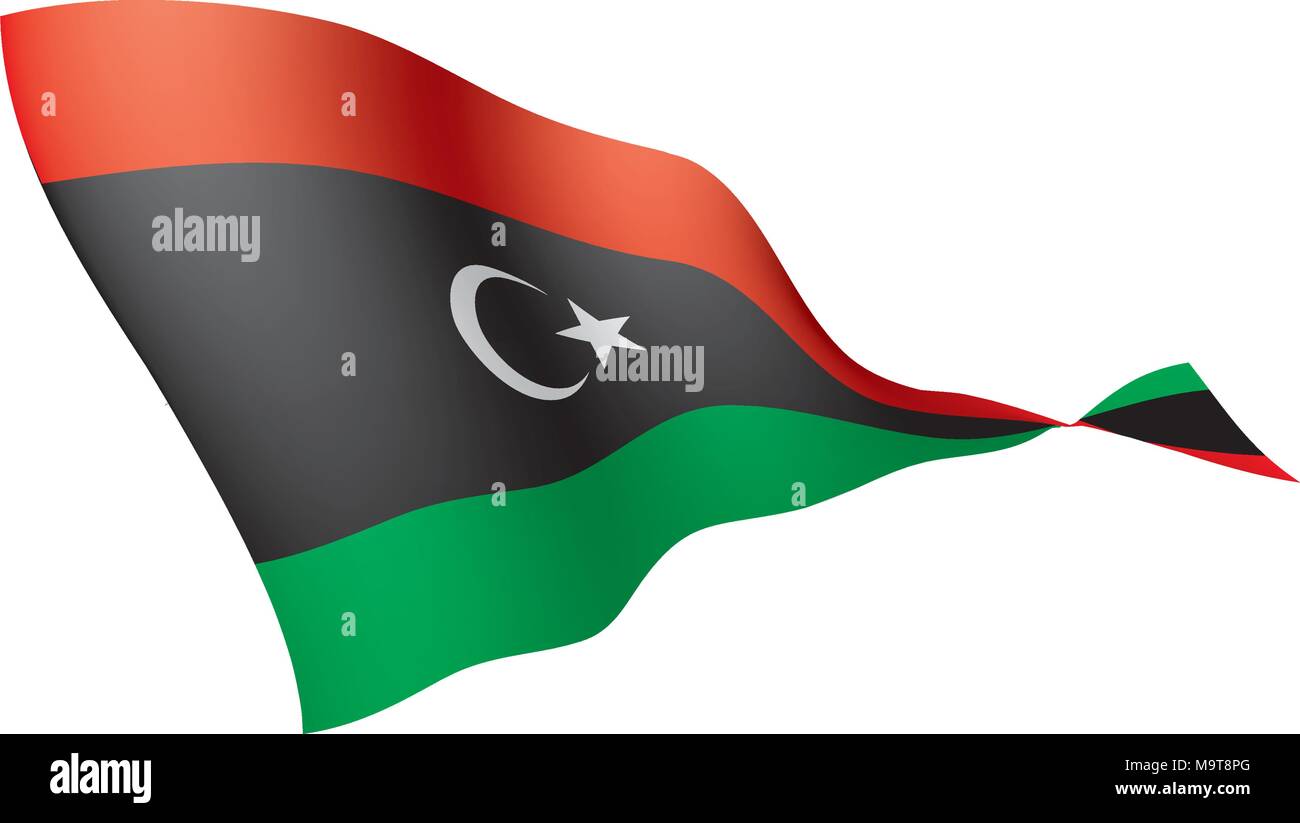 Libya flag, vector illustration Stock Vector Image & Art - Alamy