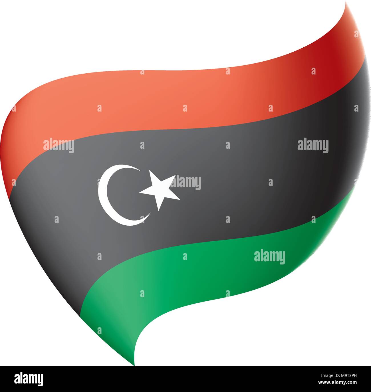 Libya flag, vector illustration Stock Vector Image & Art - Alamy