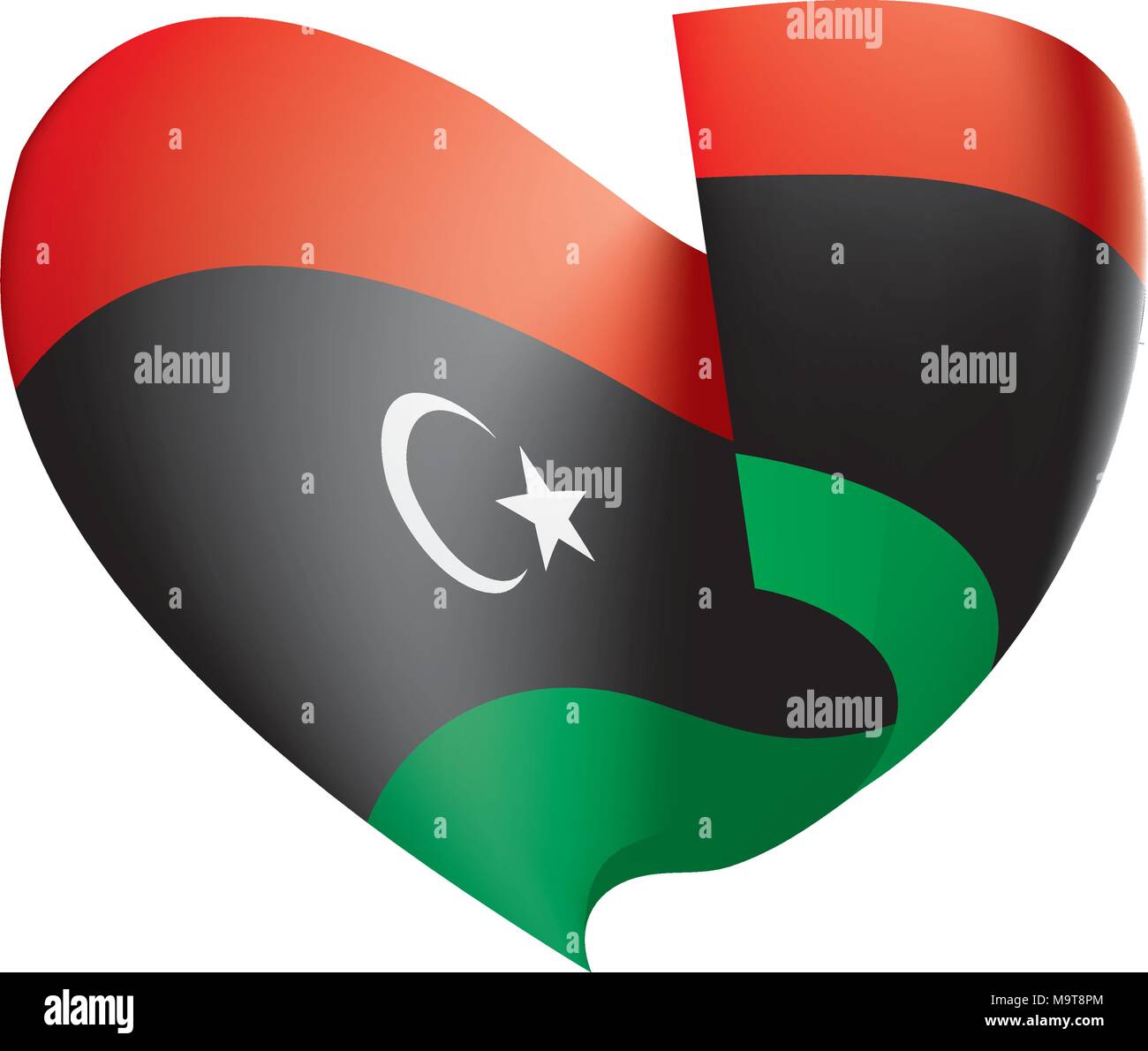 Libya flag, vector illustration Stock Vector Image & Art - Alamy