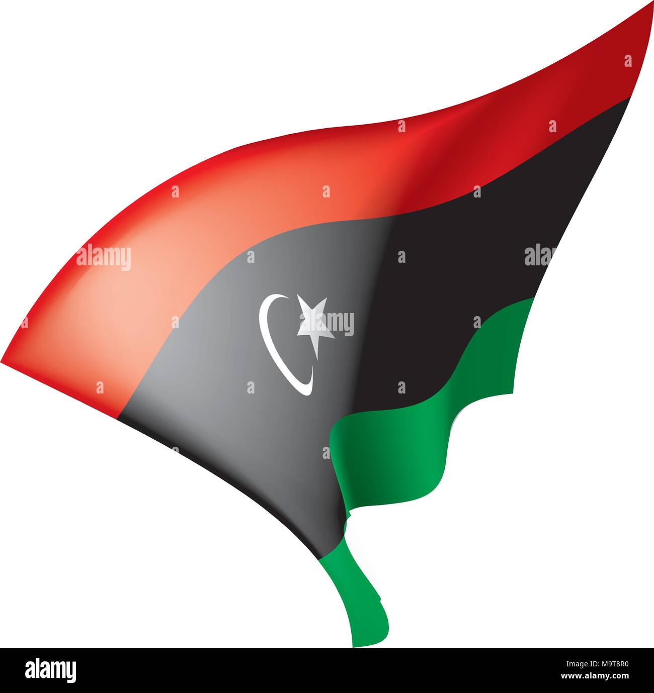 Libya flag, vector illustration Stock Vector Image & Art - Alamy