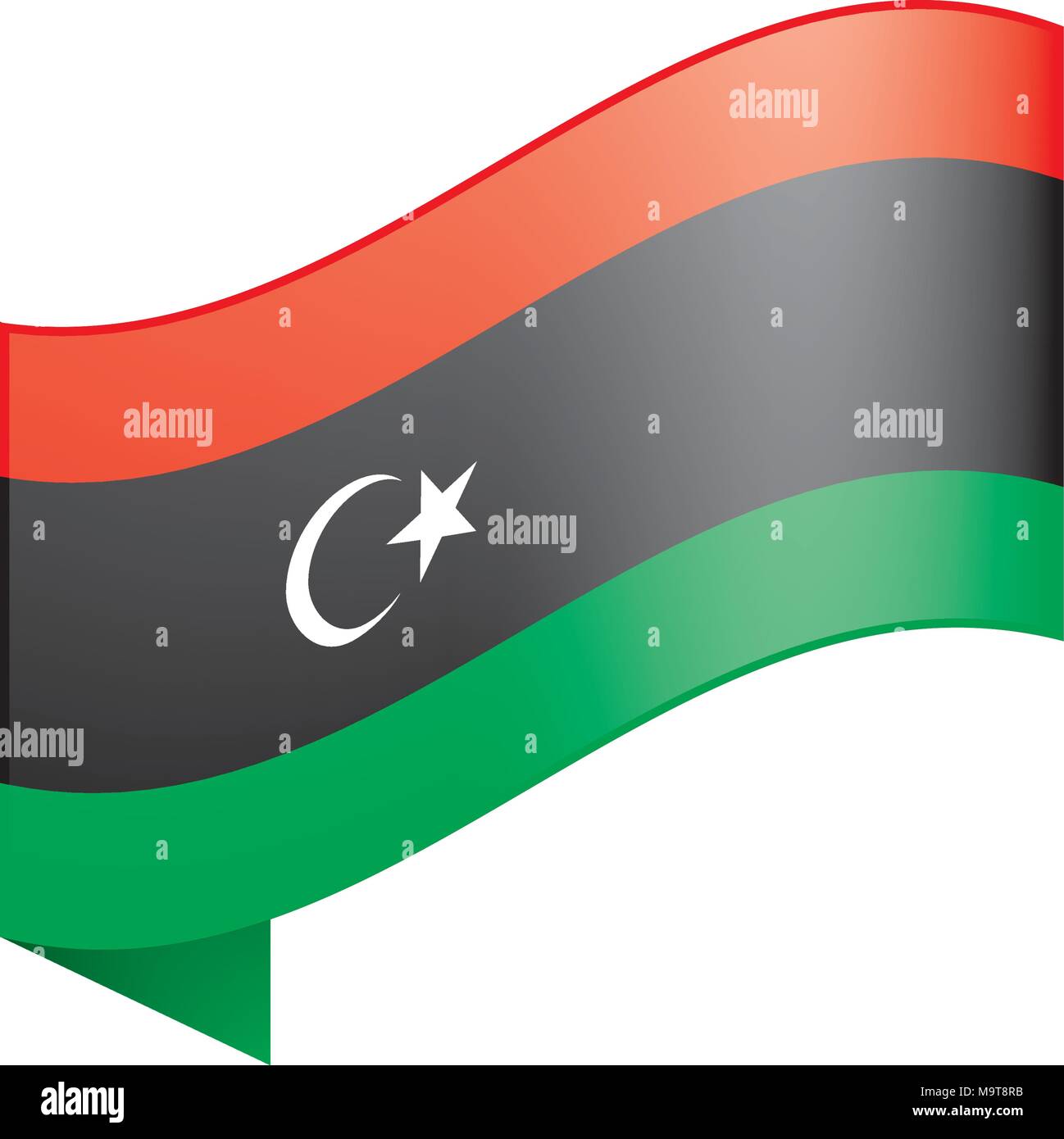 Libya flag, vector illustration Stock Vector Image & Art - Alamy