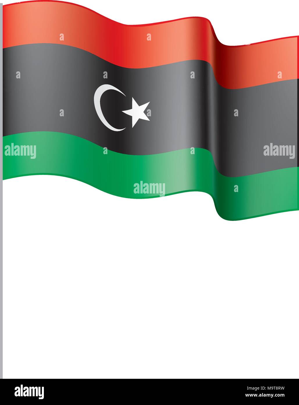 Libya flag, vector illustration Stock Vector Image & Art - Alamy