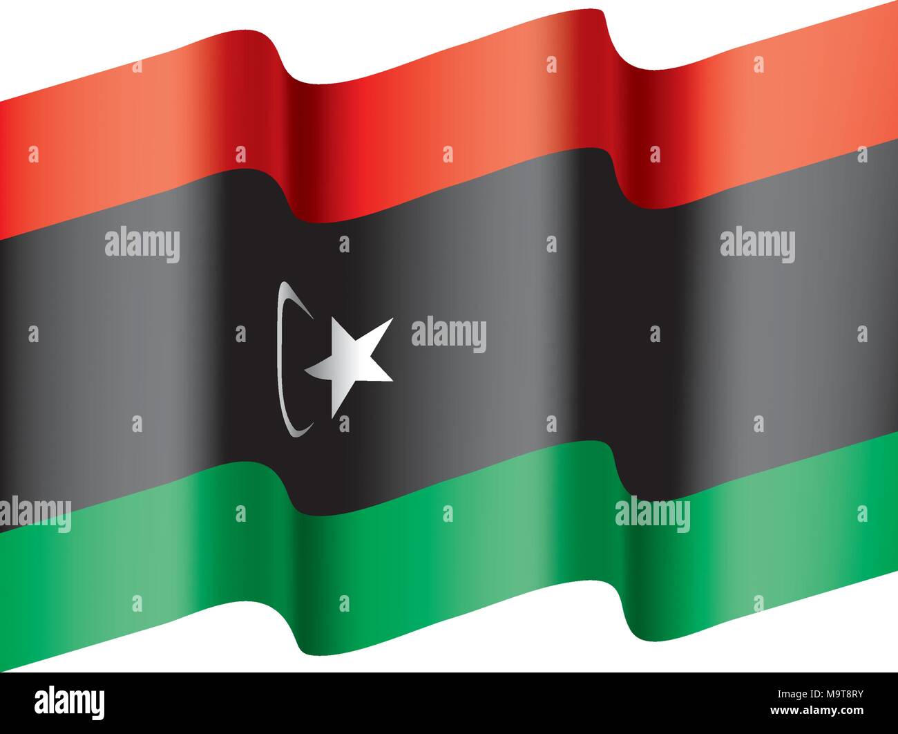 Libya flag, vector illustration Stock Vector Image & Art - Alamy