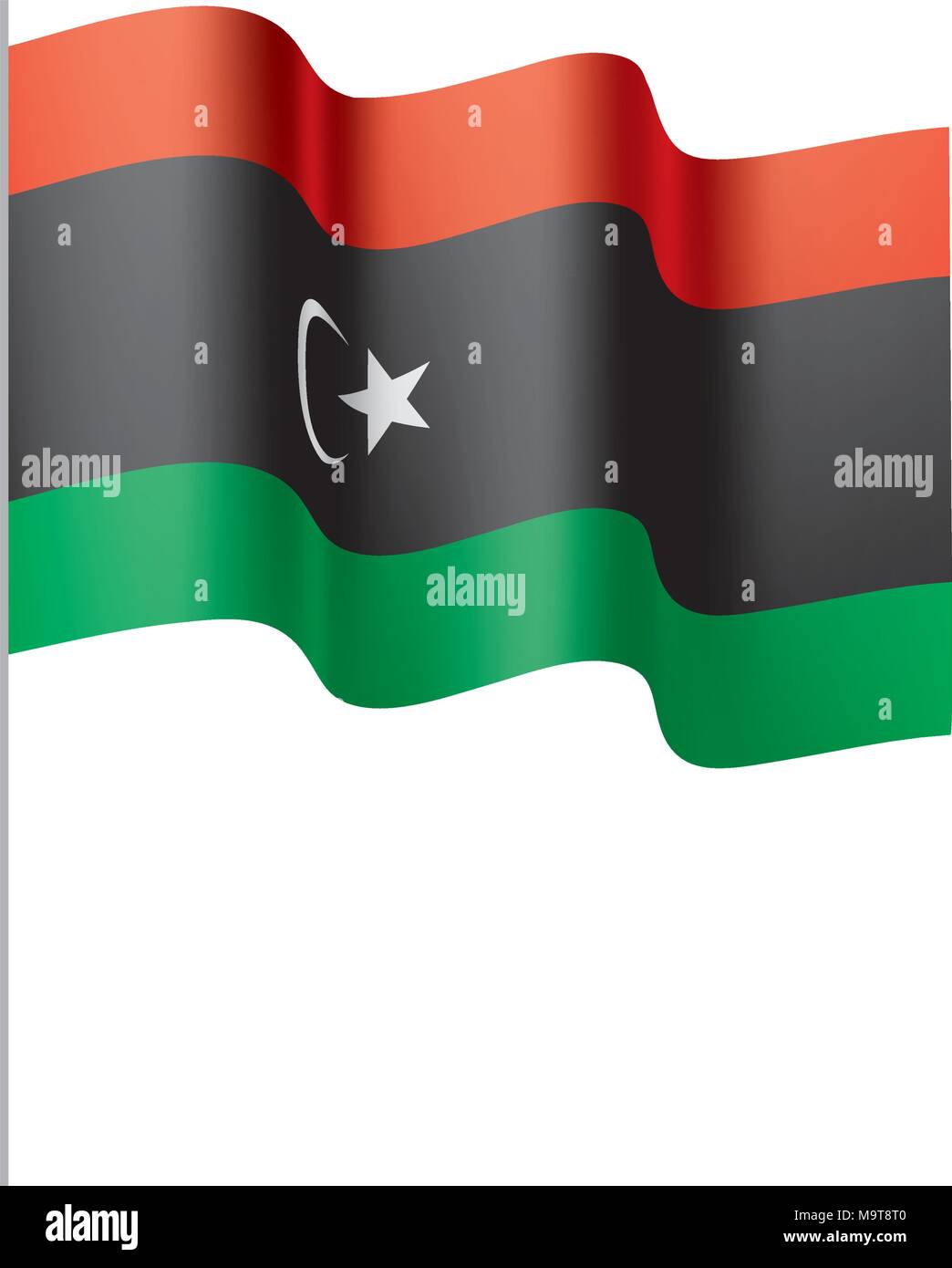 Libya flag, vector illustration Stock Vector Image & Art - Alamy