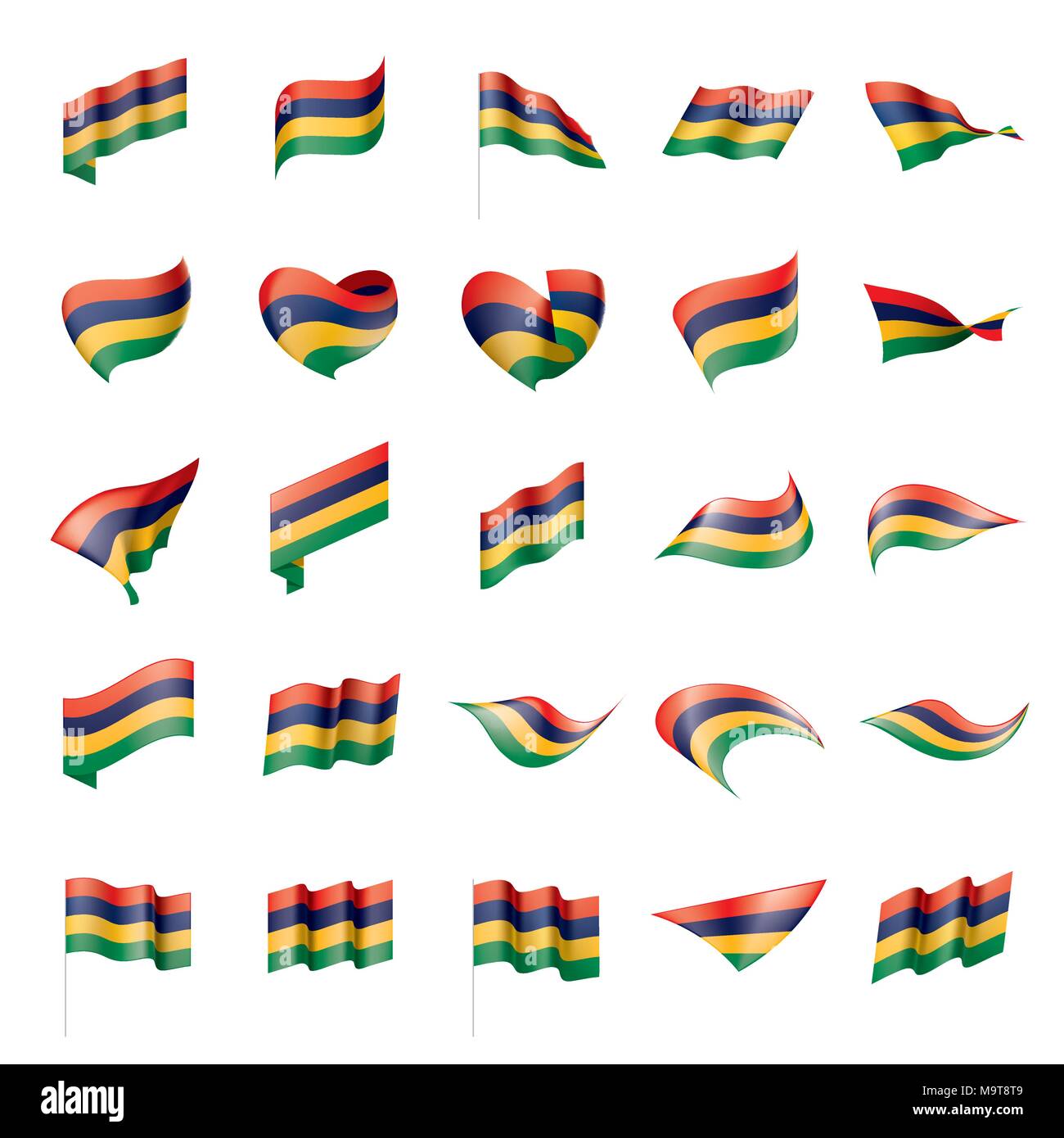 Mauritius flag, vector illustration Stock Vector Image & Art - Alamy