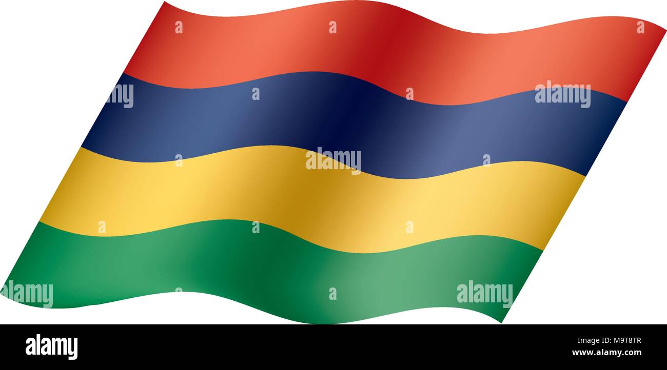 Mauritius flag, vector illustration Stock Vector Image & Art - Alamy