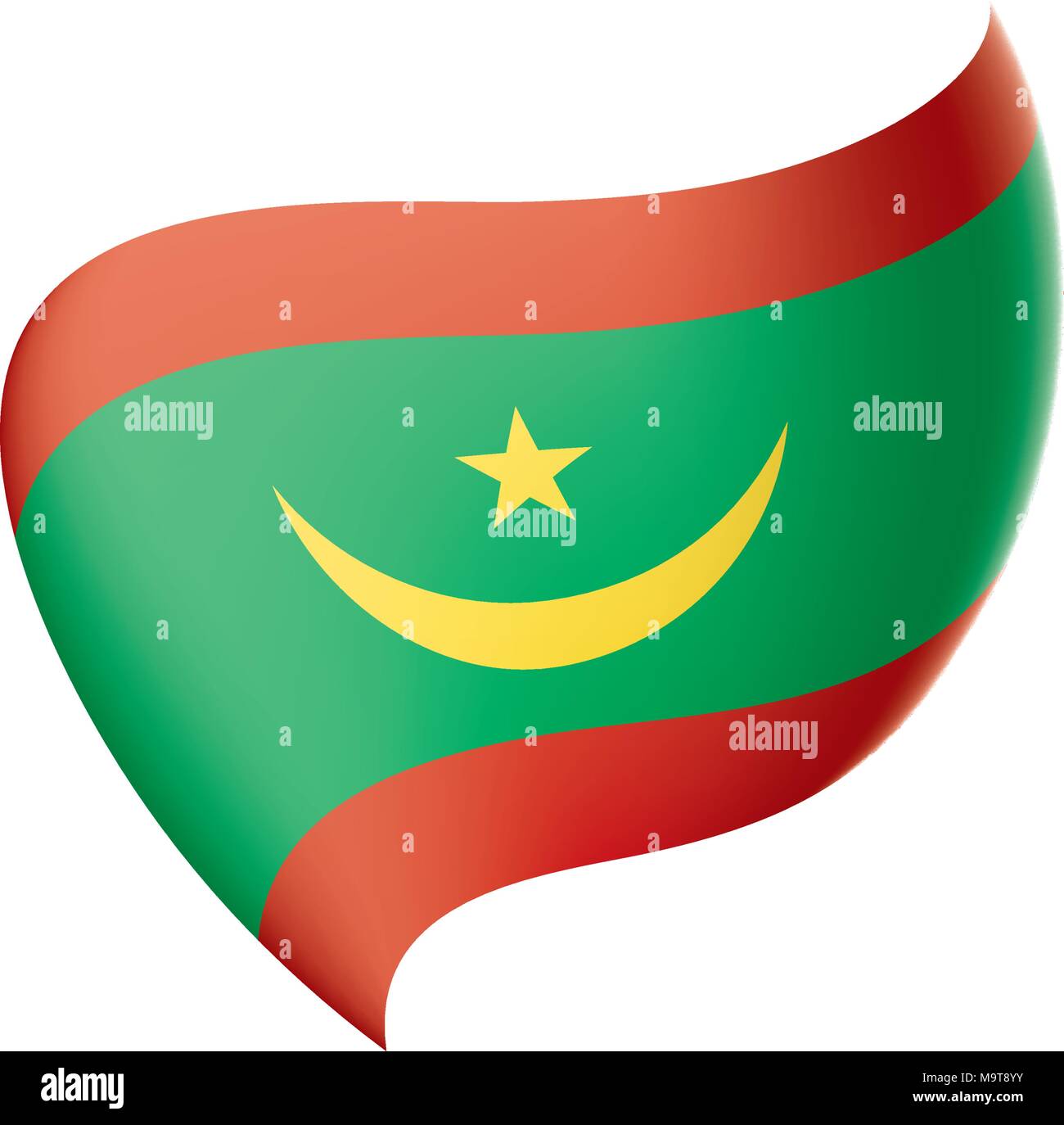 Mauritania Flag Vector Illustration Stock Vector Image And Art Alamy