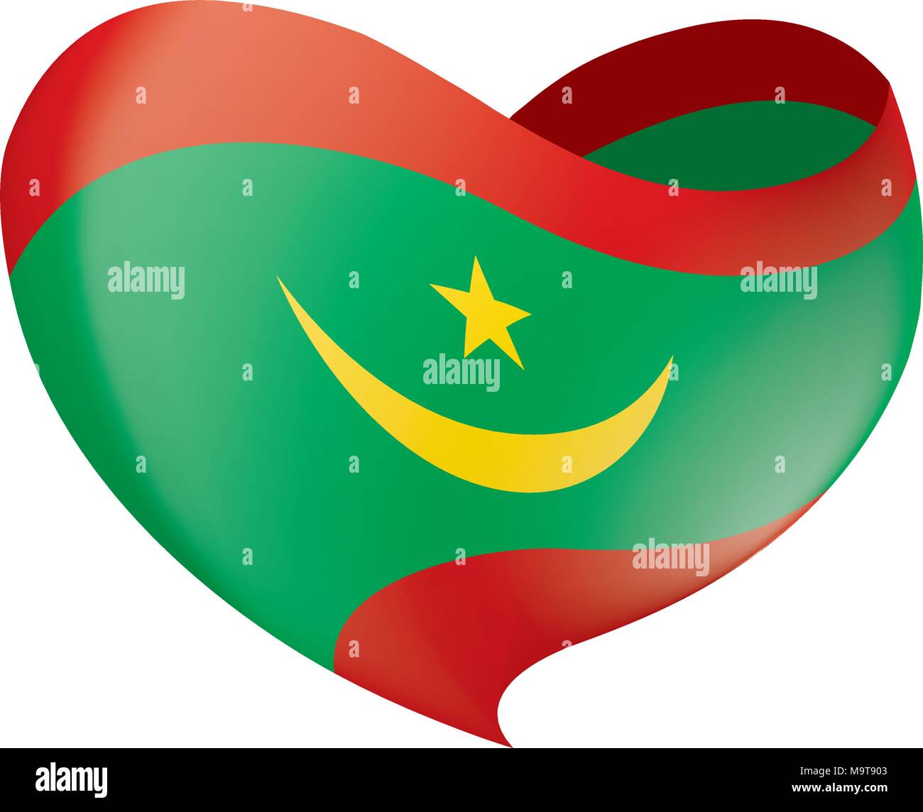Mauritania Flag Vector Illustration Stock Vector Image And Art Alamy