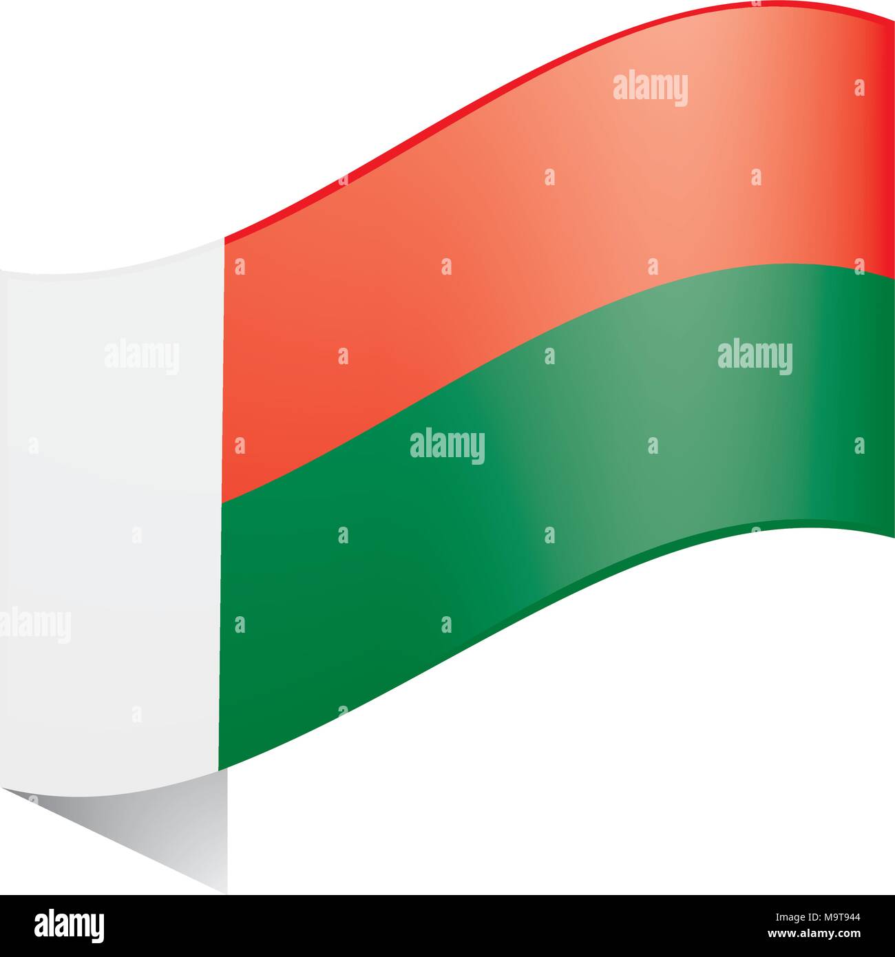 Madagascar flag, vector illustration Stock Vector Image & Art - Alamy