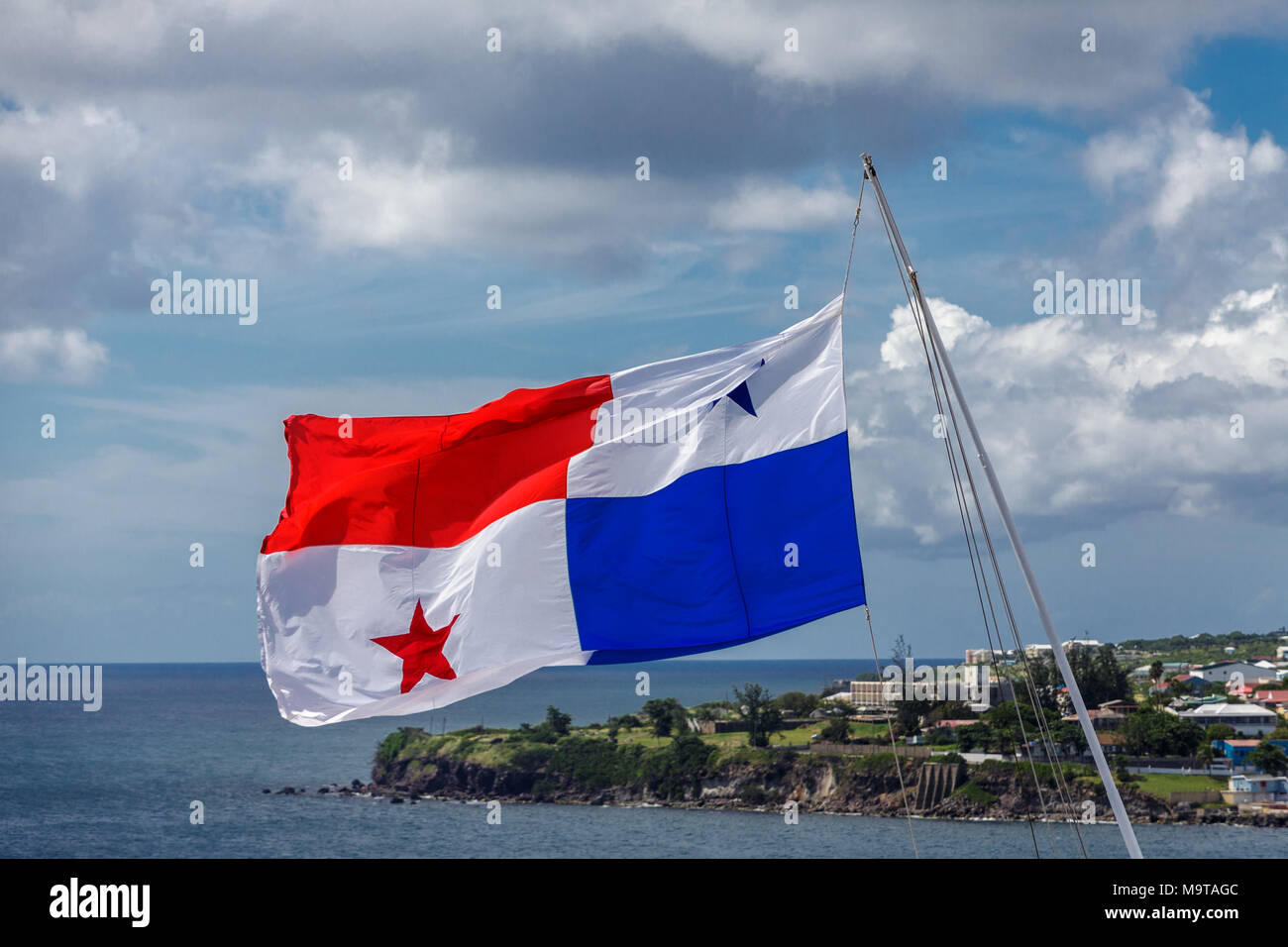 Cruise ship mast flags hi-res stock photography and images - Alamy
