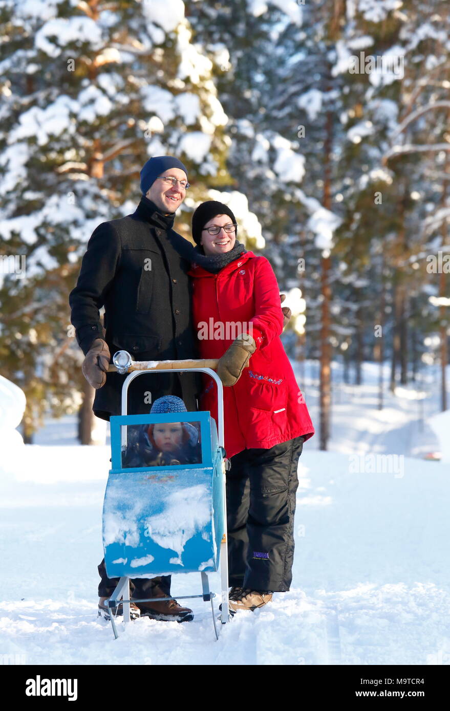 Fun in The Snow! Stock Photo - Alamy