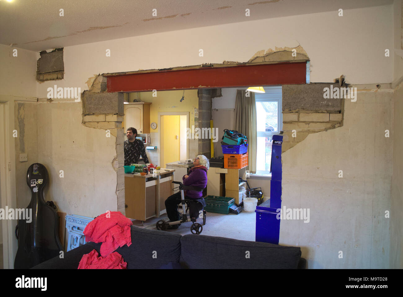 Wall removal - making an internal house opening with a rolled steel ...