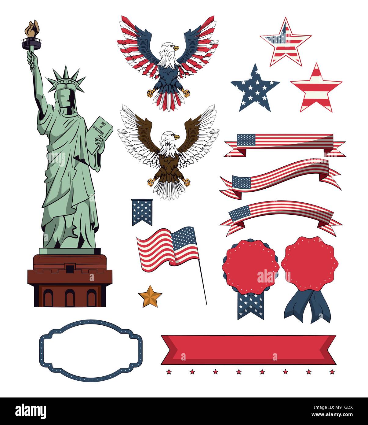Independence day collection Stock Vector Image & Art - Alamy