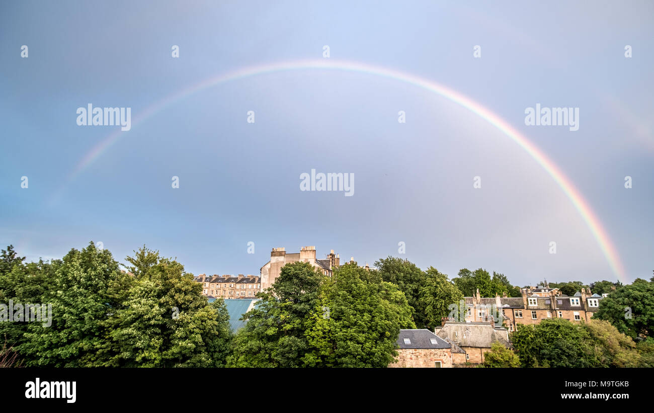 Rainbow under building hi-res stock photography and images - Alamy