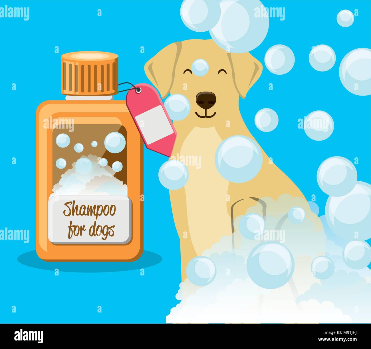 Cartoon Dog Shampoo Bottle