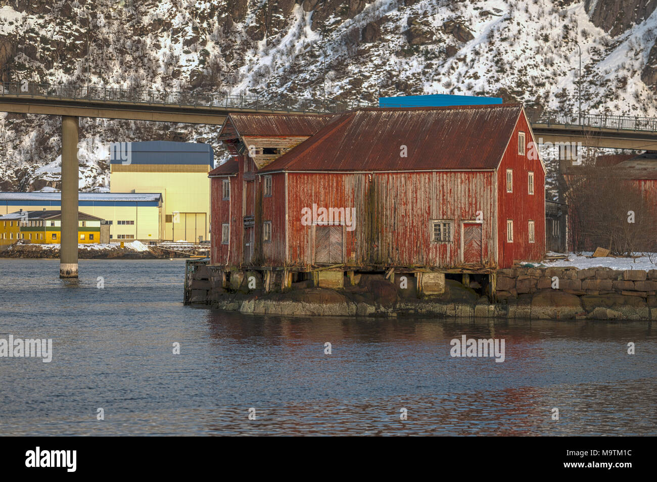 Svinoya Rorbuer cabins in the Lofoten Islands of Norway Stock Photo - Alamy