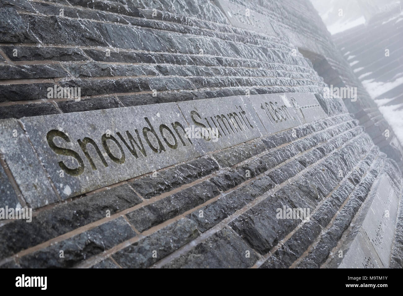 Snowdon Summit Station and Cafe, Snowdonia, North Wales, UK Stock Photo ...